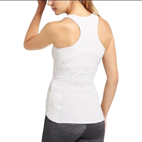 Athleta | Tops | Athleta White Daydreamer Racerback Workout Tank Top ...